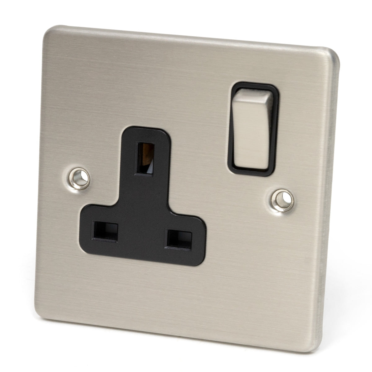 Stainless Steel Single Switched Socket – Goodmans