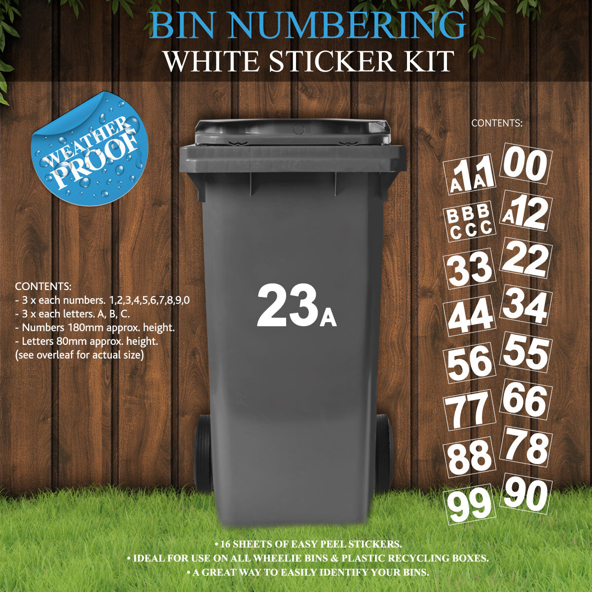 Bin Numbering Sticker Kit – Goodmans