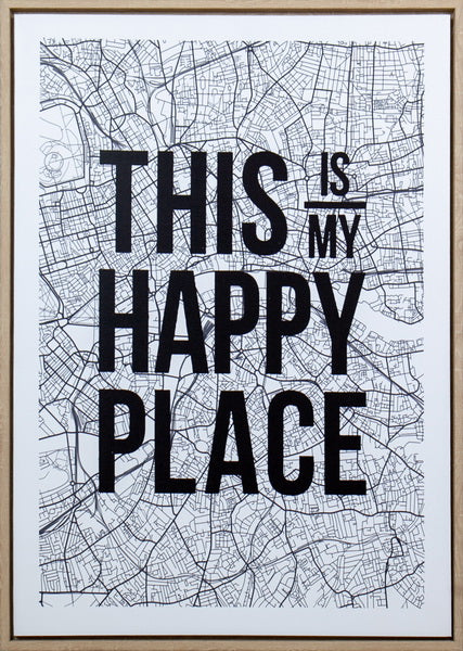 CITY MAP CANVAS PRINT WITH PS FRAME – Goodmans